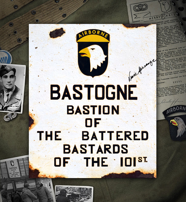 101st Airborne at Bastogne 1944 autographed sign – ValorStudios