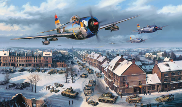 "Defenders of Bastogne" art print by Nicolas Trudgian – ValorStudios
