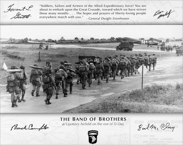 "We Band of Brothers" photo autographed by Easy Company – ValorStudios