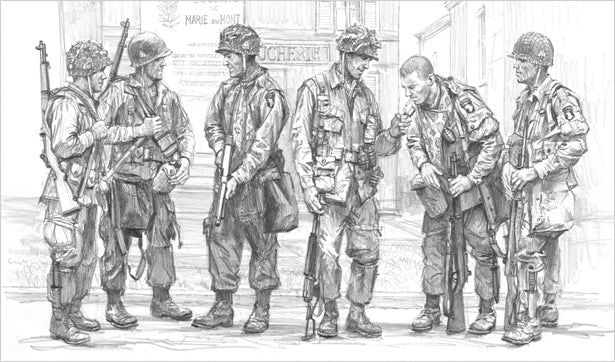 "Normandy Odyssey" 101st Airborne in Sainte-Marie-Du-Mont print ...