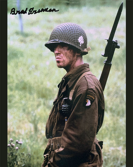 "Capt. Dick Winters in Holland" photo autographed by Brad Freeman ...