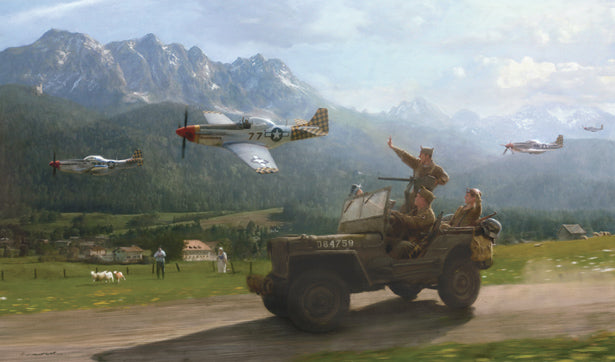 "Victory Salute" Band of Brothers art print by Matt Hall – ValorStudios